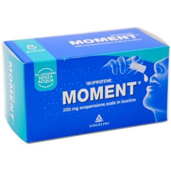 Moment 200 mg oral suspension, 8 sachets - Kidsapo